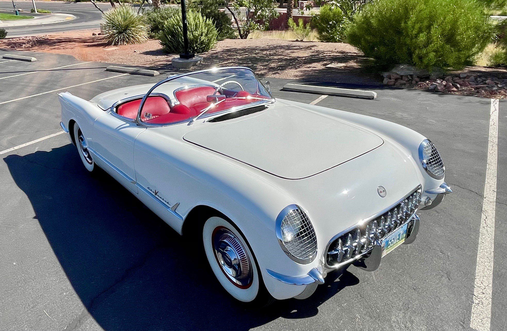 1955 Polo White Corvette Roadster | Corvette Mike | Used Chevrolet ...