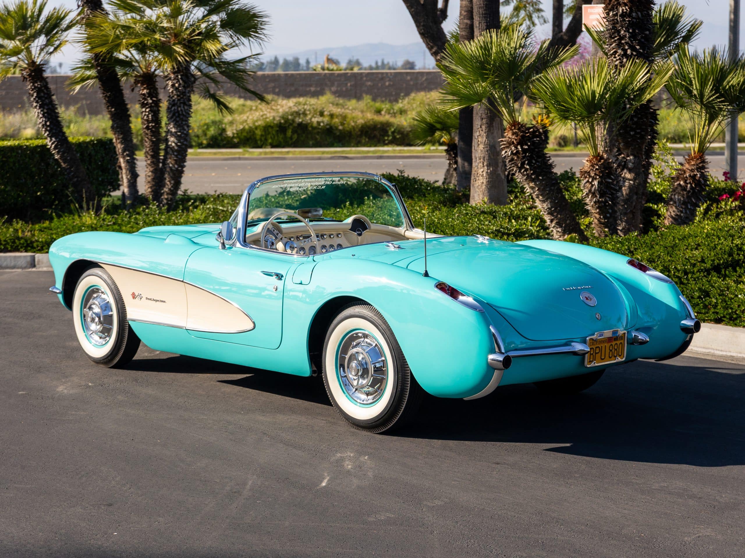 1957 Cascade Green Corvette Fuel Injected Convertible | Corvette Mike ...