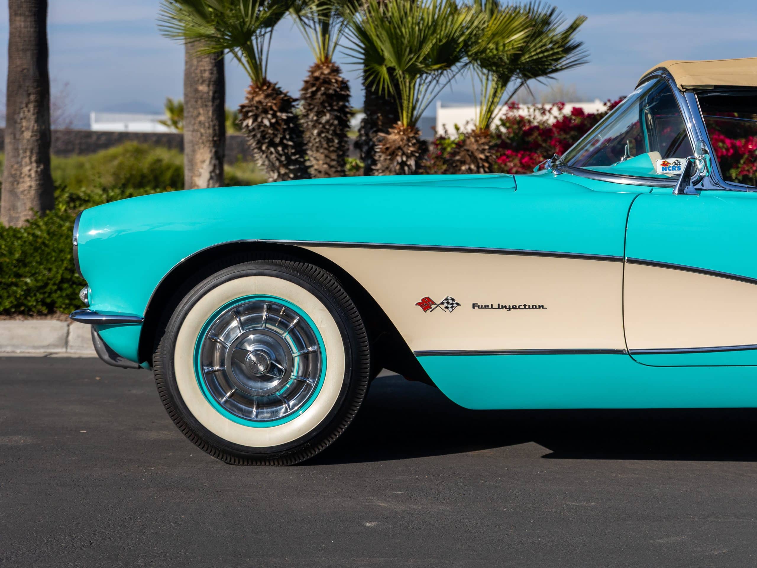 1957 Cascade Green Corvette Fuel Injected Convertible | Corvette Mike ...