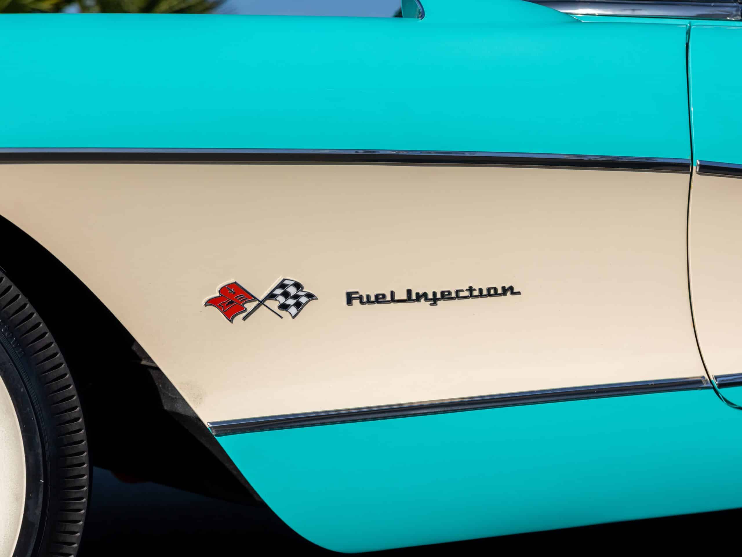 1957 Cascade Green Corvette Fuel Injected Convertible | Corvette Mike ...