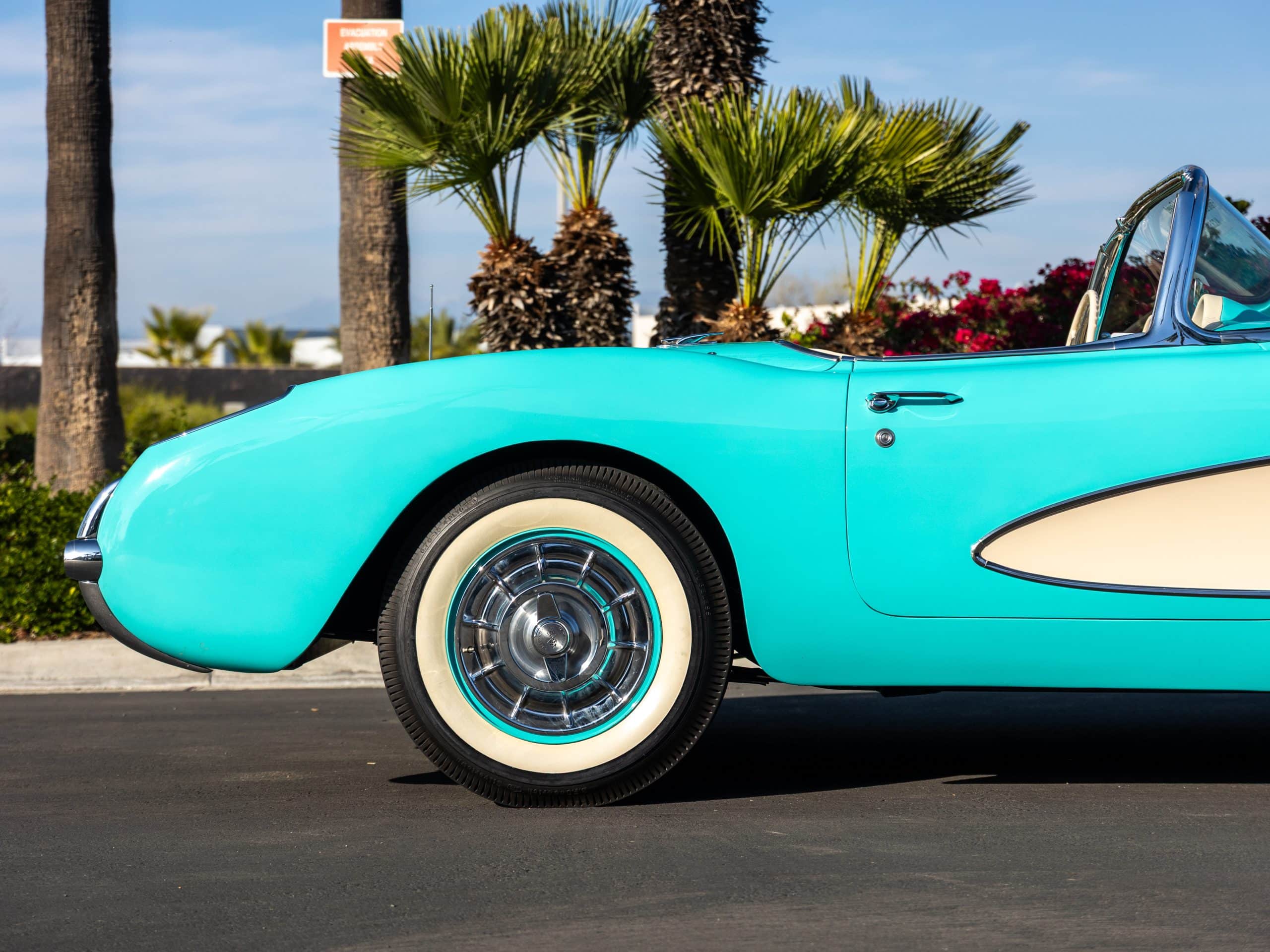 1957 Cascade Green Corvette Fuel Injected Convertible | Corvette Mike ...