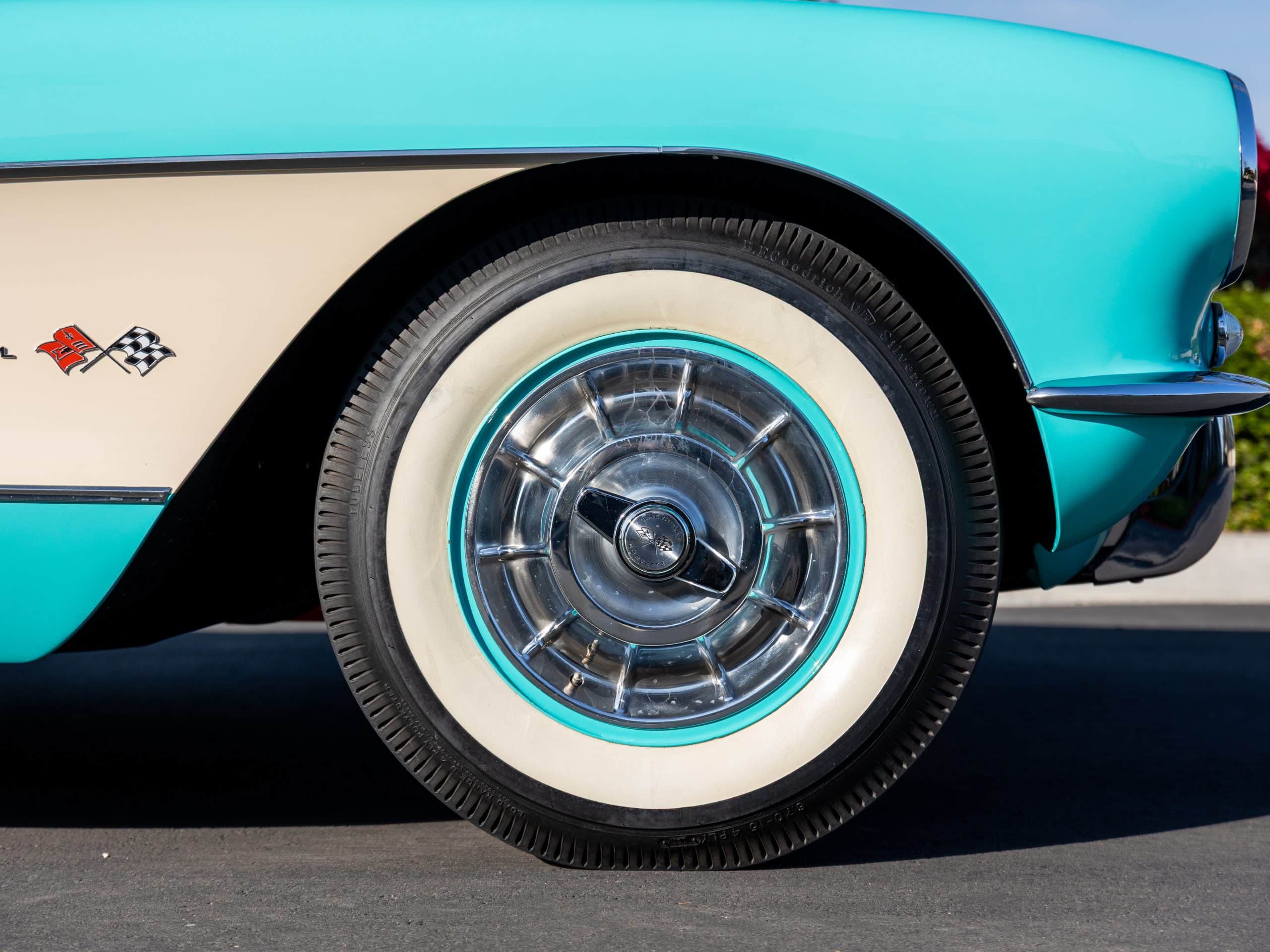 1957 Cascade Green Corvette Fuel Injected Convertible | Corvette Mike ...