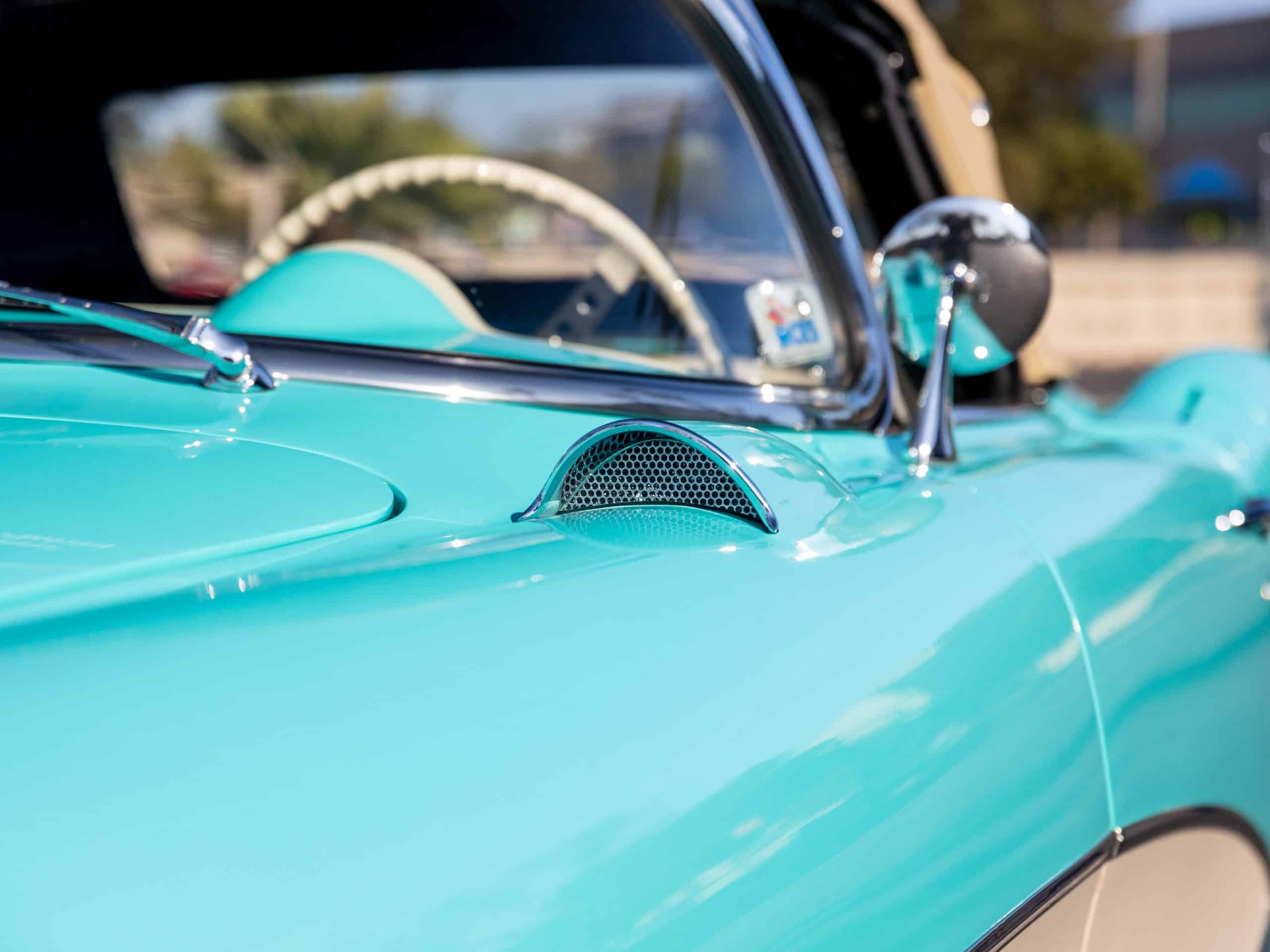 1957 Cascade Green Corvette Fuel Injected Convertible | Corvette Mike ...