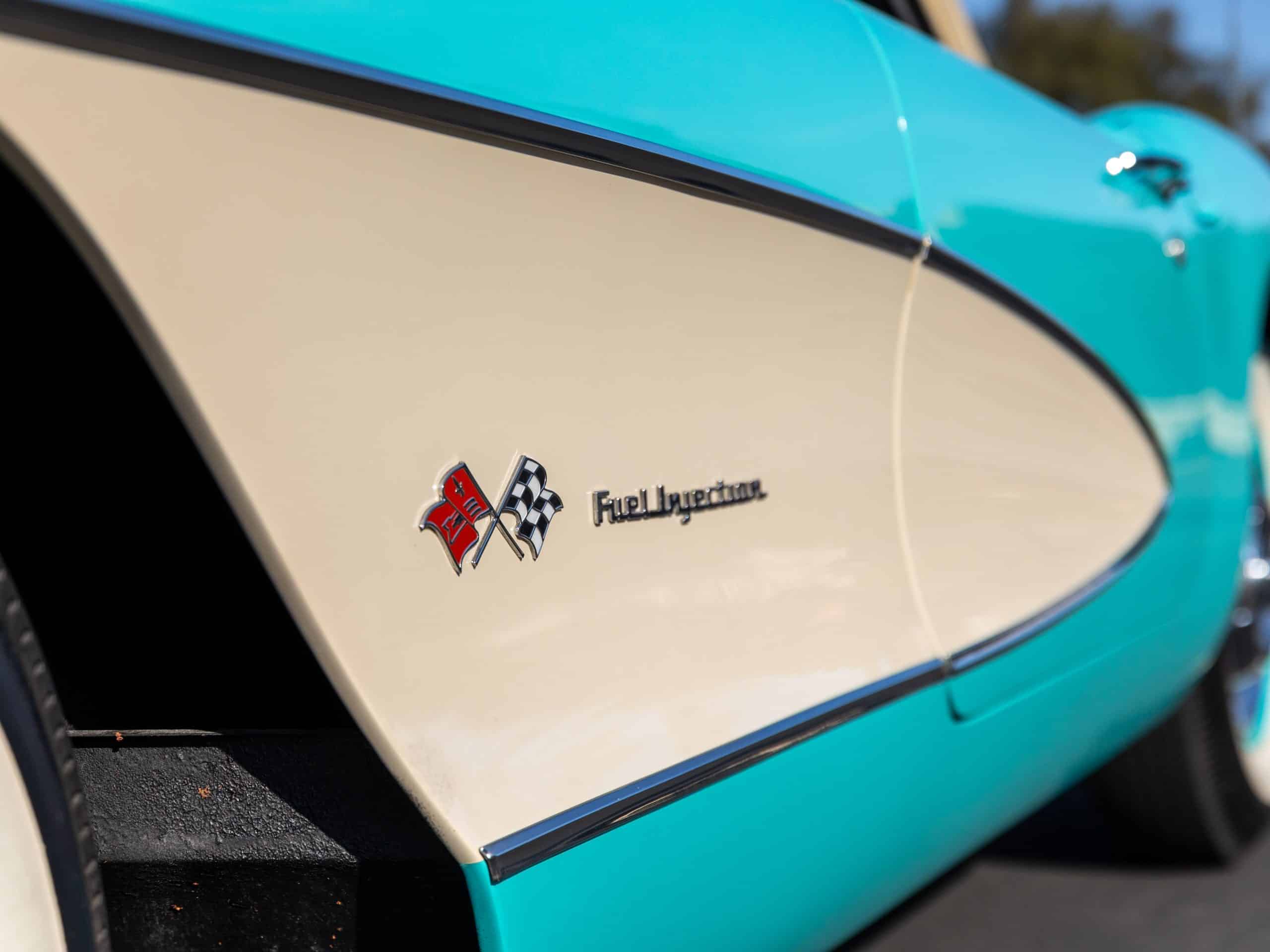 1957 Cascade Green Corvette Fuel Injected Convertible | Corvette Mike ...