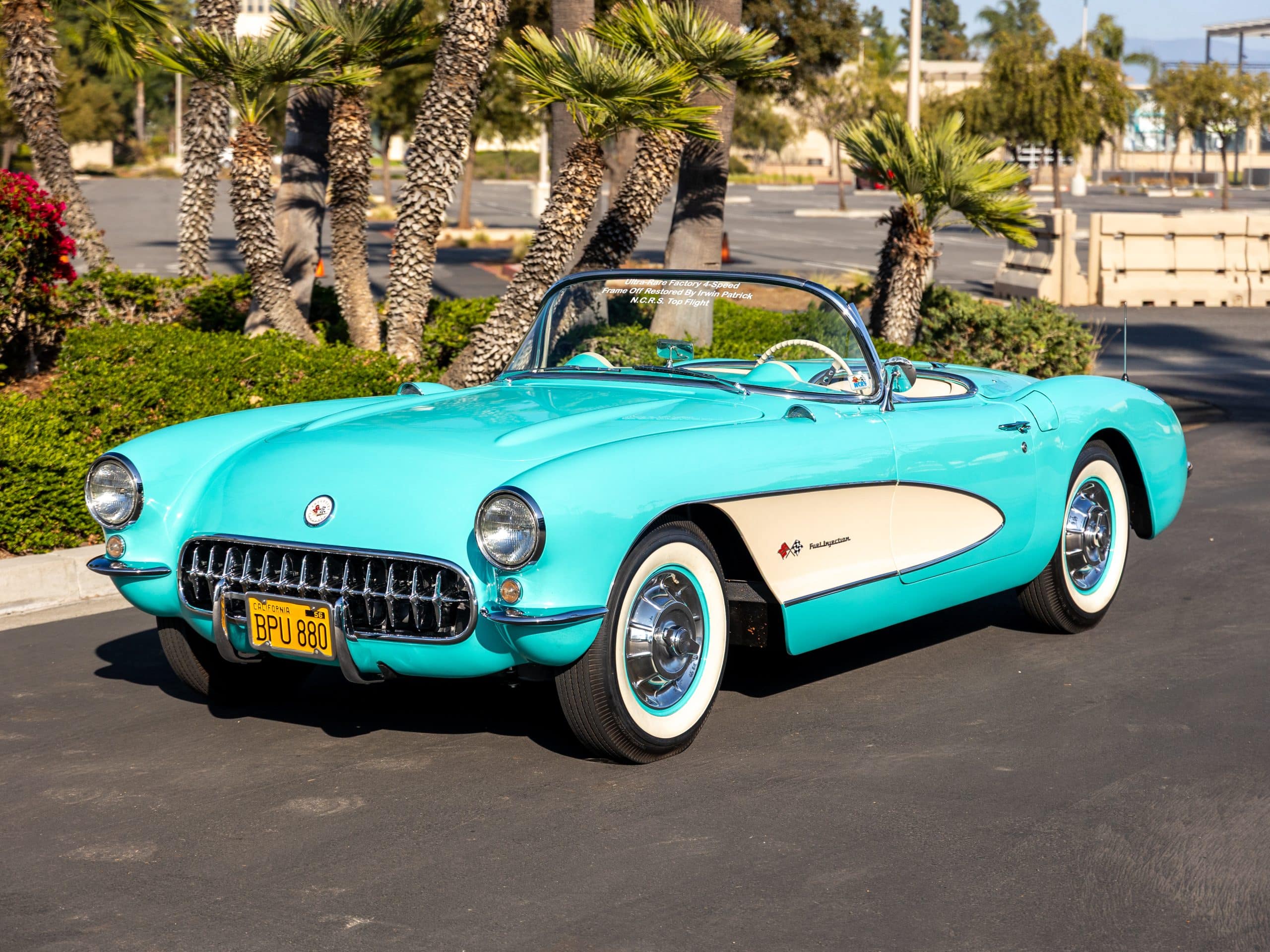 1957 Cascade Green Corvette Fuel Injected Convertible | Corvette Mike ...