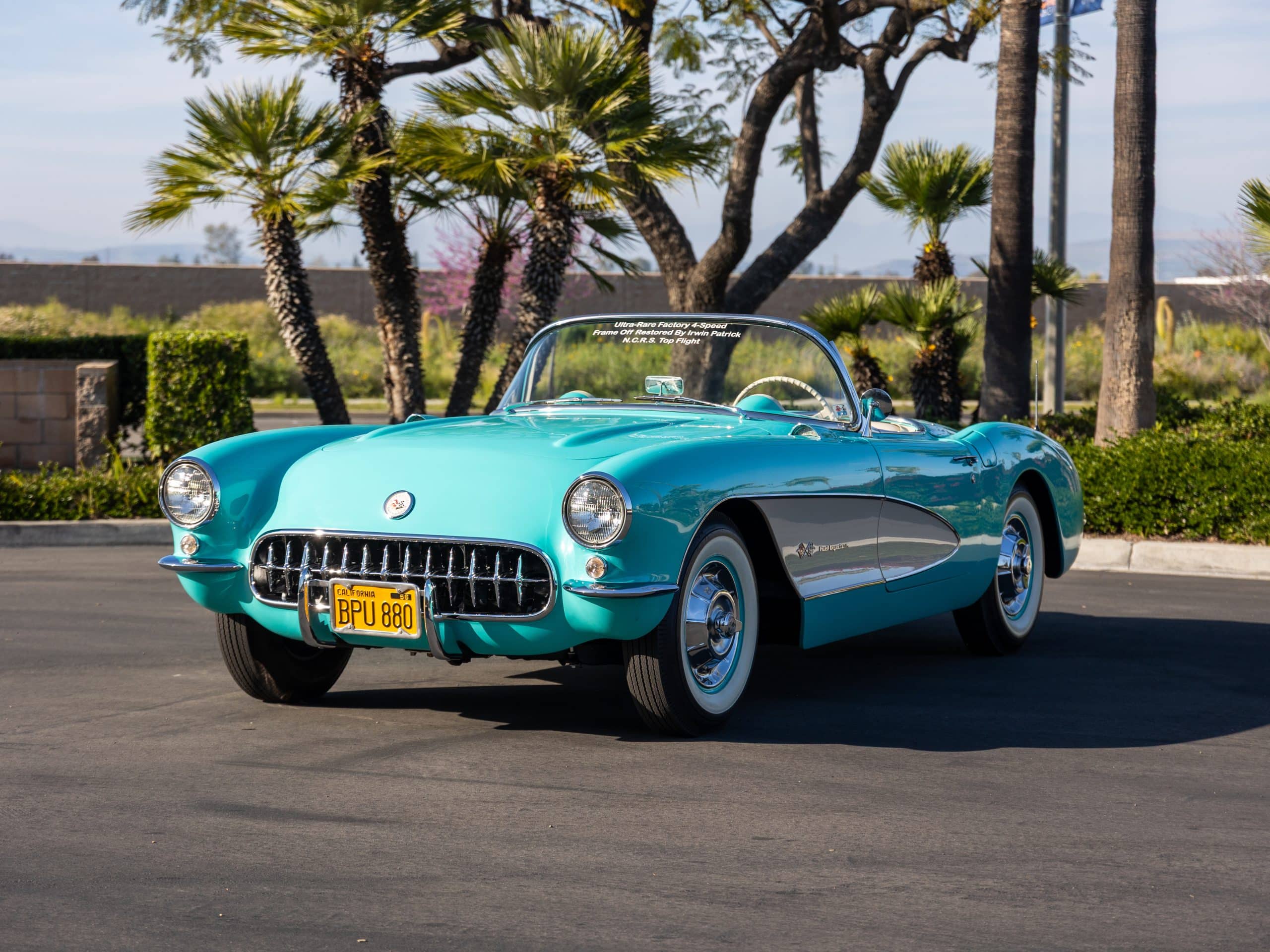 1957 Cascade Green Corvette Fuel Injected Convertible | Corvette Mike ...